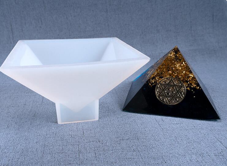 UV Epoxy Resin Large Pyramid Shape DIY Silicone Mo... – Grandado
