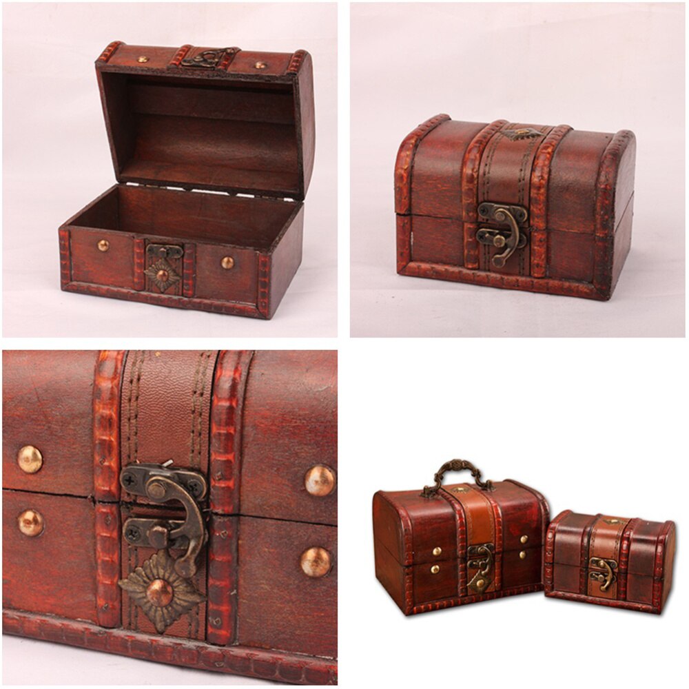 2pcs Antique Vintage Wooden Box Stamp Flower Small... – Grandado