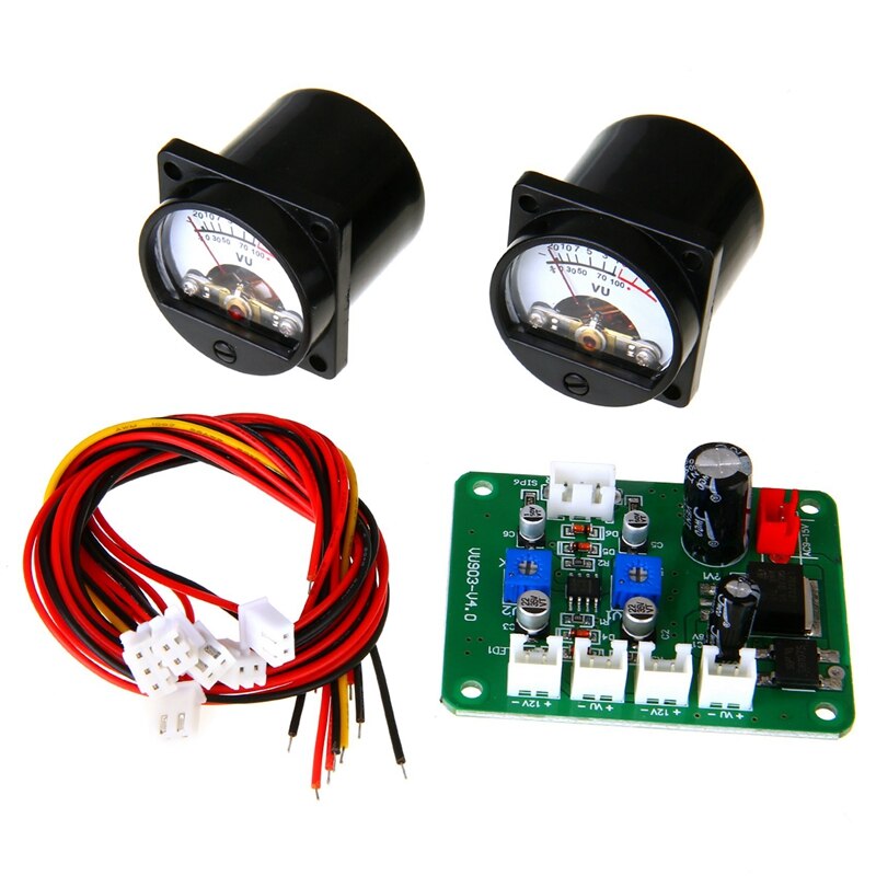 2Pcs 10-12V Vu Panel Meter 500UA Warm Backlight Op... – Vicedeal