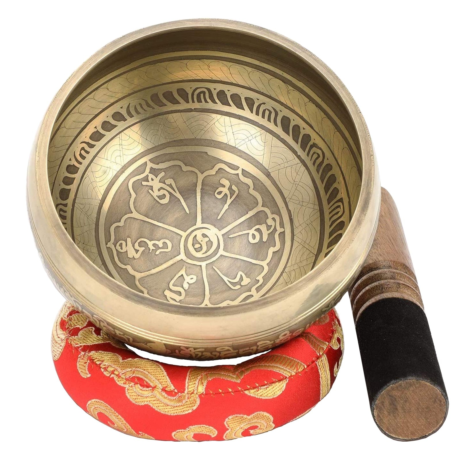 Brass Chime Bronze Qing Buddha Sound Bowl Buddha s... – Vicedeal