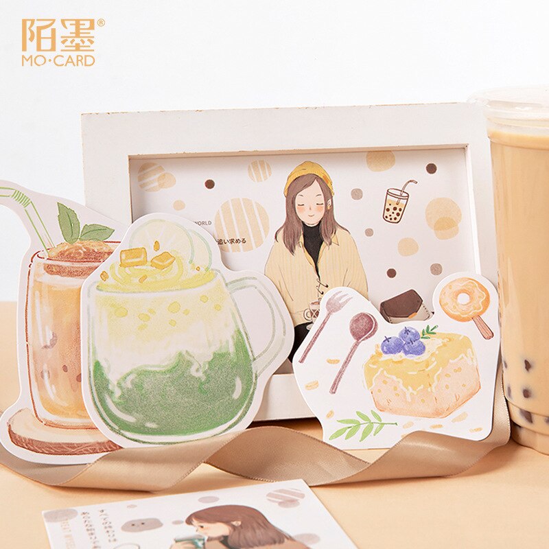30 sheets /Box Milk Tea Girls Postcards Greeting W... – Grandado