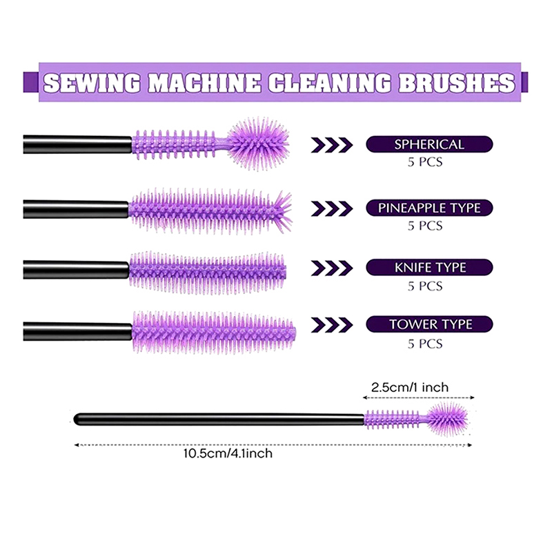 20 Pcs Sewing Machine Cleaning Brushes, Reusable S... – Grandado