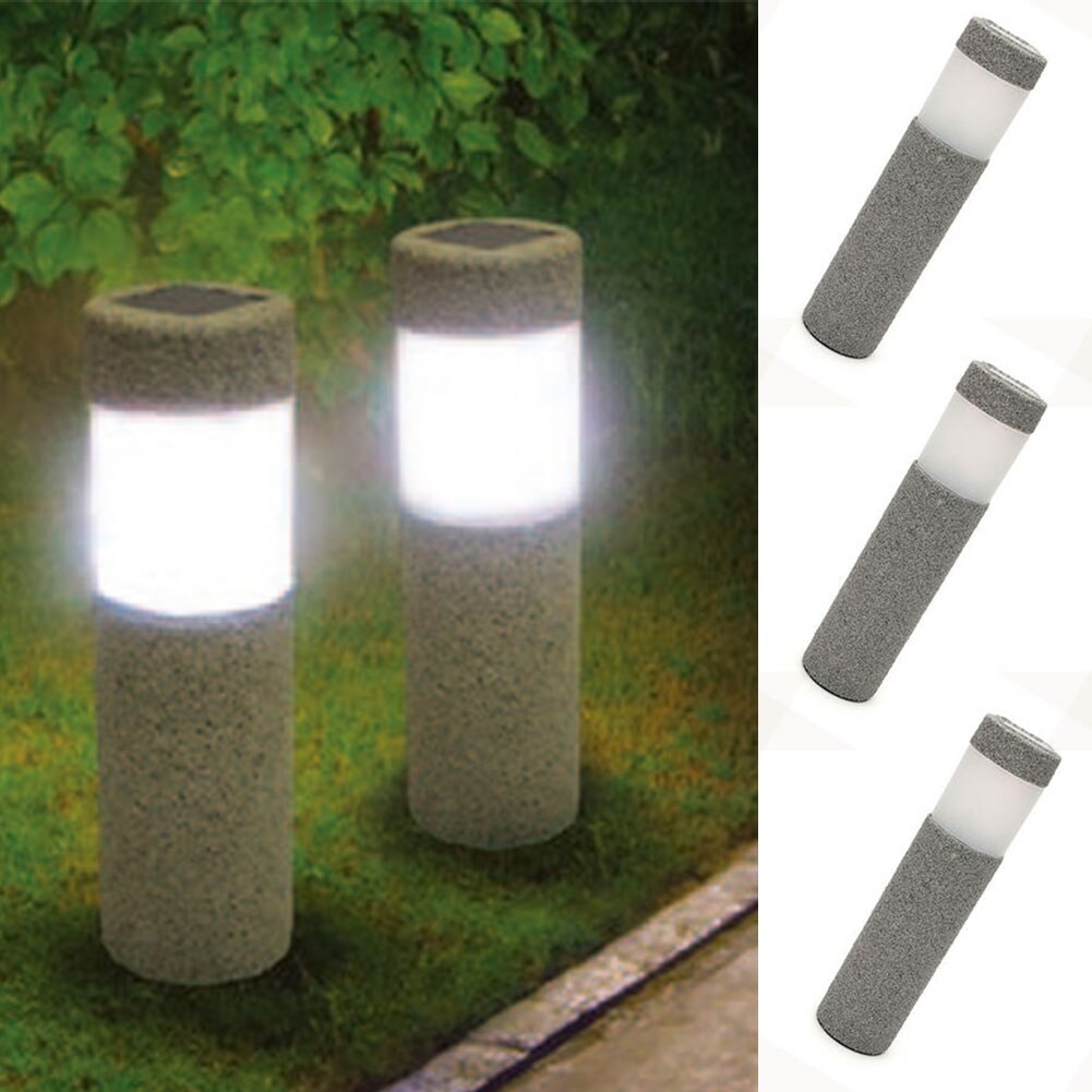 Steen Solar Gazon Wit Led Verlichting Tuin Decorat... – Grandado