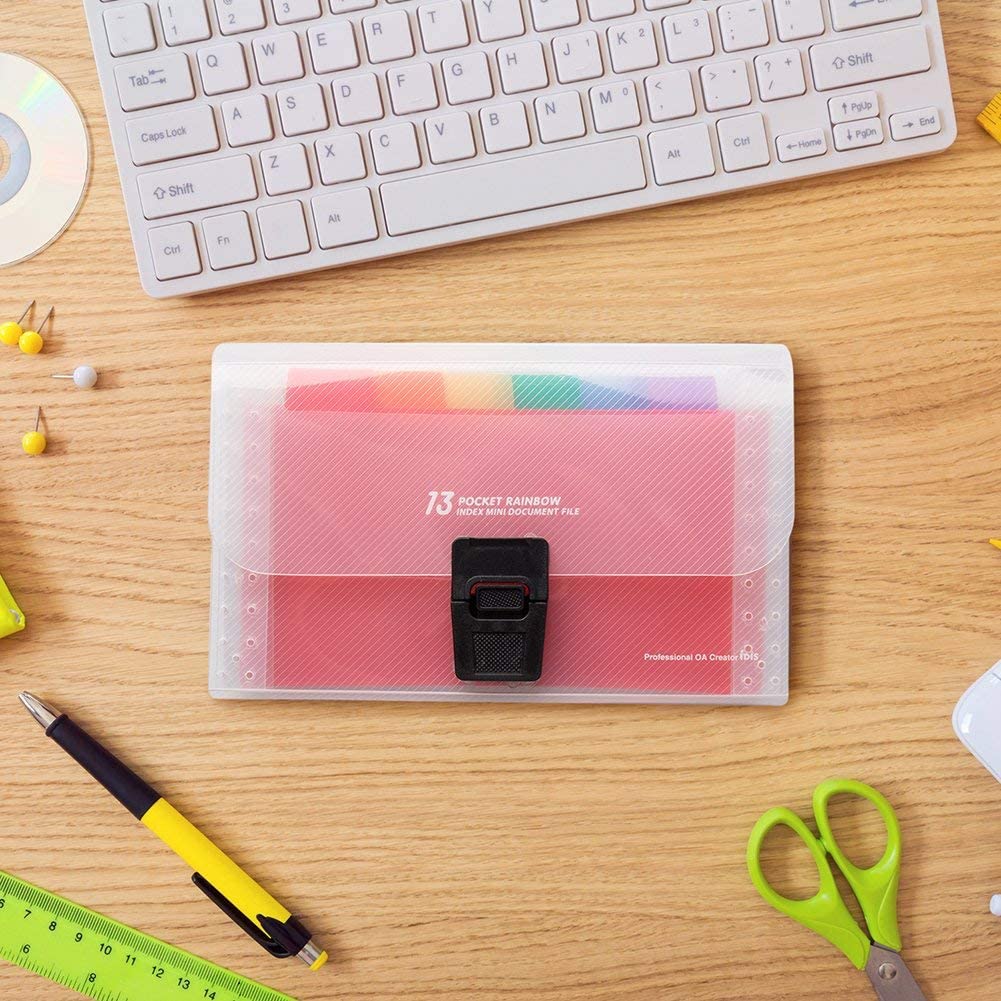 A6 Plastic Expanding Folder 13 Pocket File Organiz... – Grandado