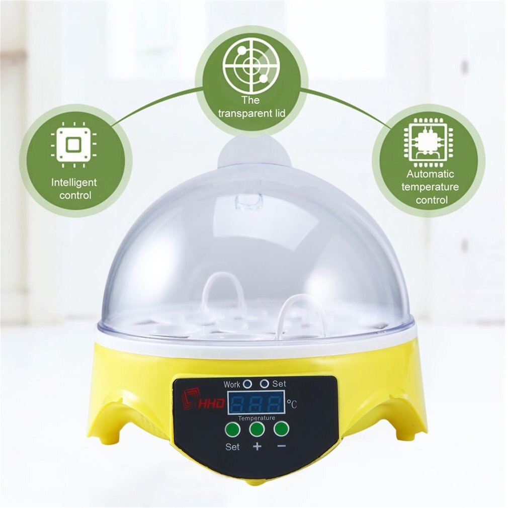 7 Eggs Incubator Plastic Digital Chicken Temperatu... – Grandado