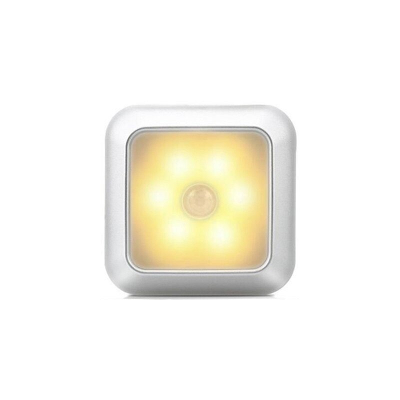 Battery Powered 6 LED Square Motion Sensor Night L... – Grandado