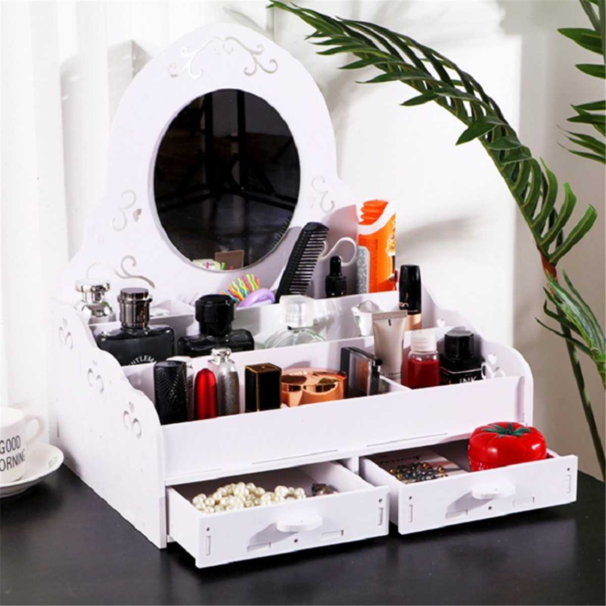 Multi-layer Houten Make Organizer Sieraden Doos La... – Grandado