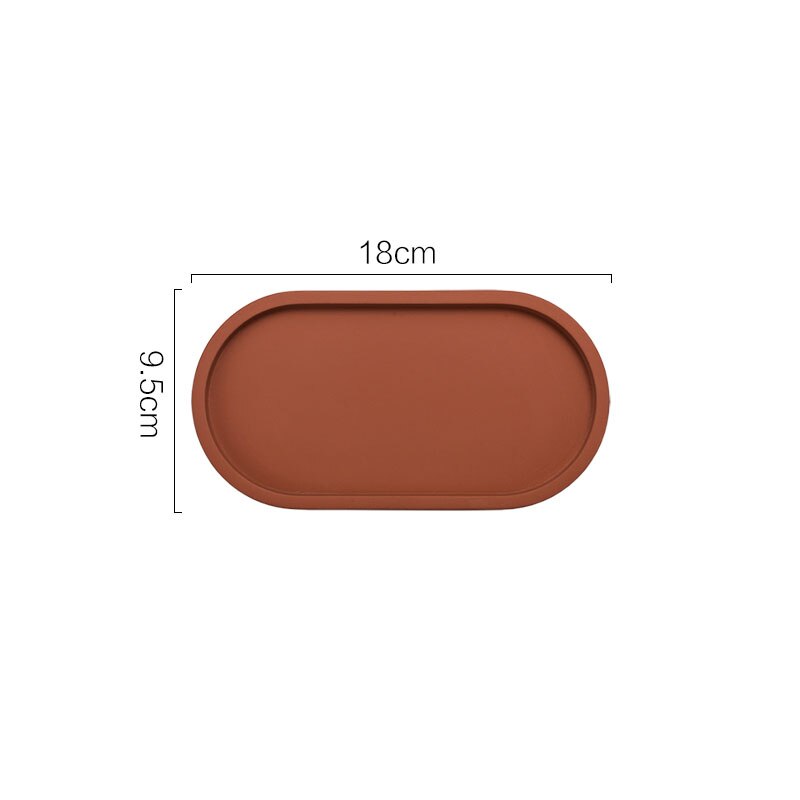 Creativity Cement Oval Trays Decorative Nordic Vin... – Grandado