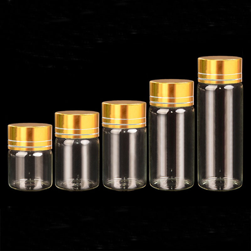 5-14ml Mini Transparent Glass Empty Sample Jar Wis... – Grandado