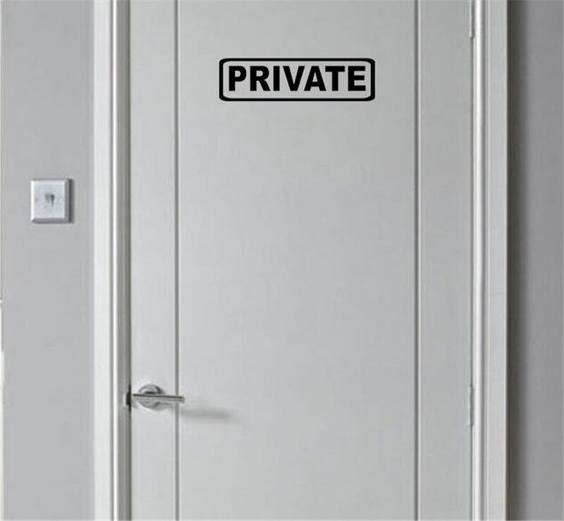 Interesting PRIVATE Door Sticker Decoration Wall D... – Vicedeal