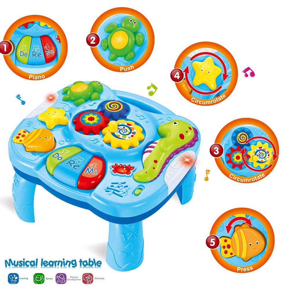 Learning Table Sea Animal Play Safe Activity Color... – Vicedeal