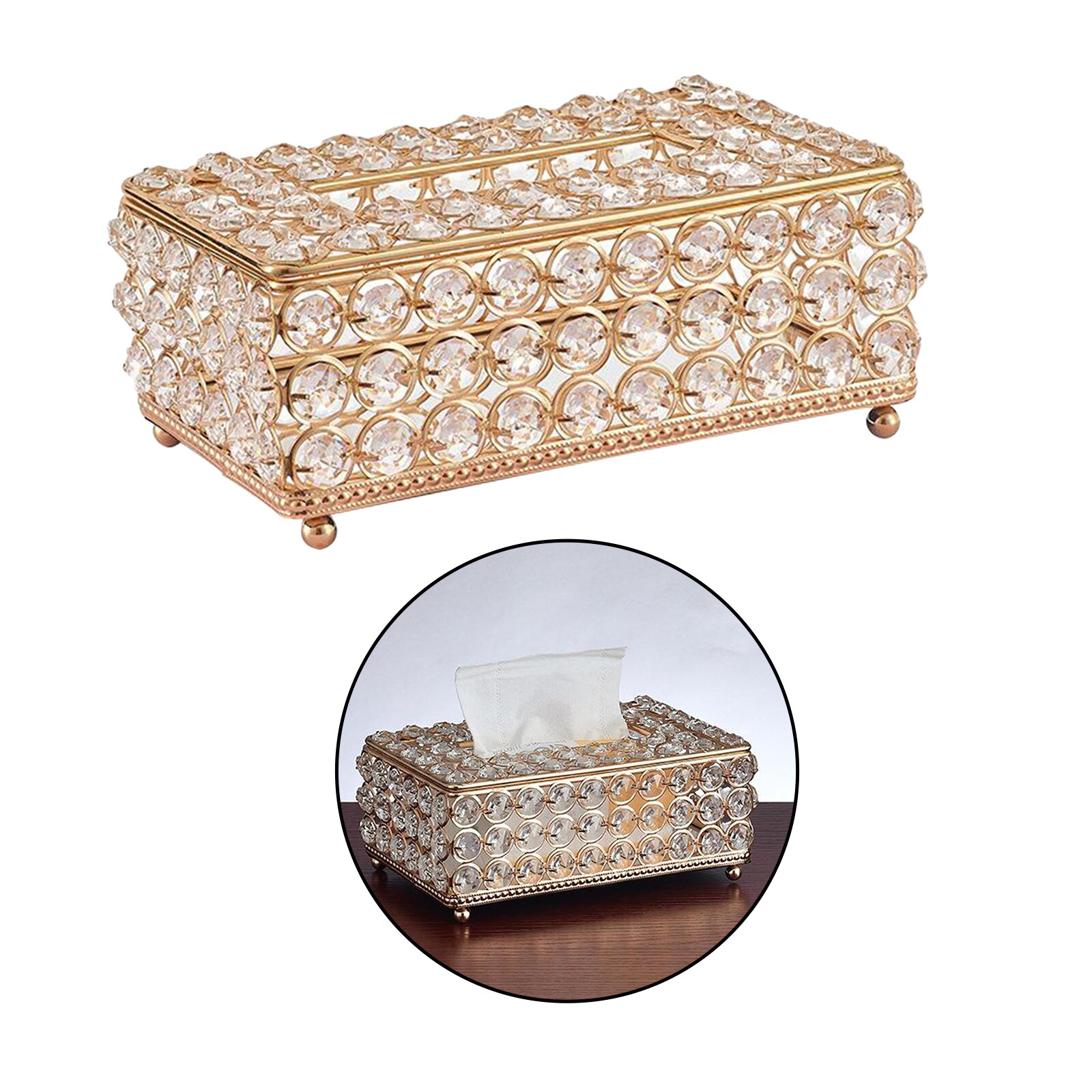 Luxe Stijl Shiny Crystal Tissue Box Servet Houder ... – Grandado