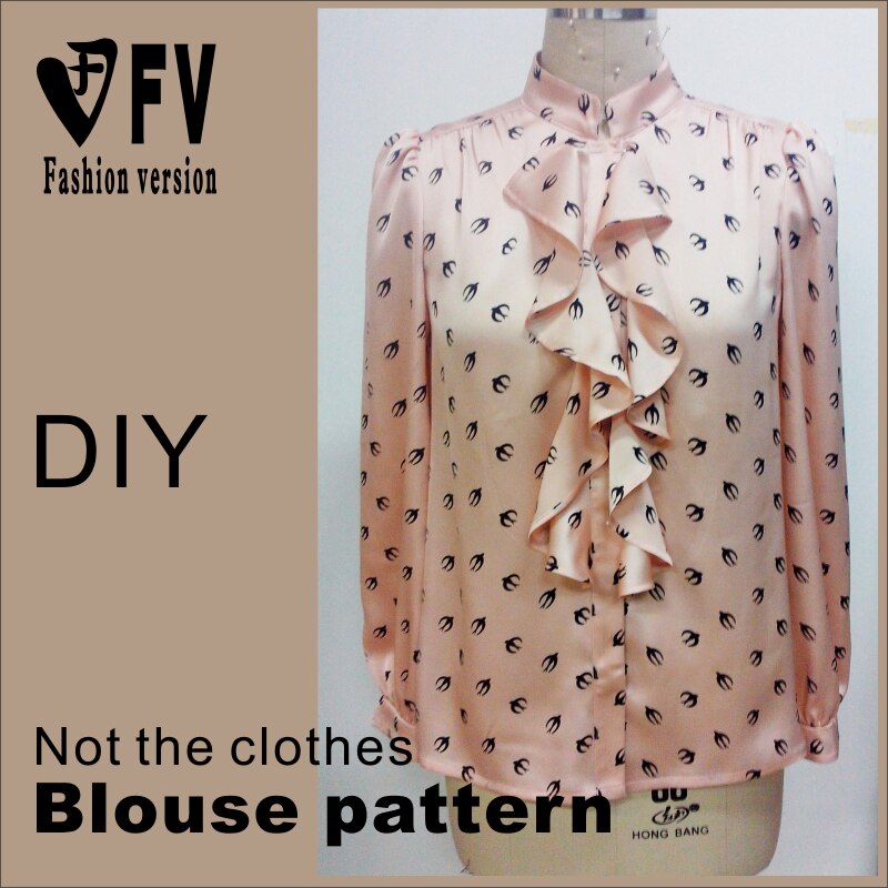 Ladies clothing ruffled small stand-up collar shir... – Vicedeal