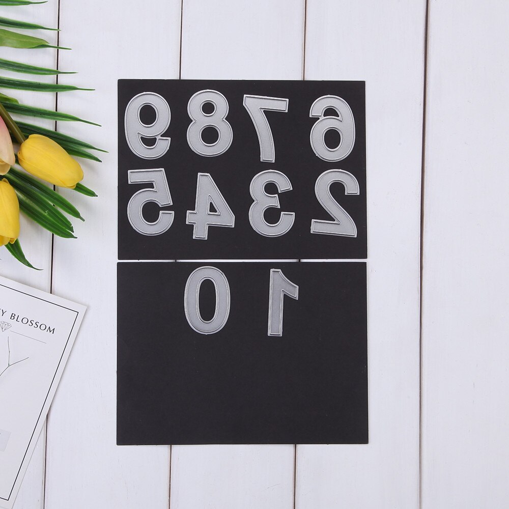10pcs 4.5cm Big Large Numbers Set Metal Cutting Di... – Grandado