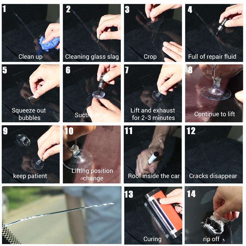 2 Set Automotive Glass Repair Liquid DIY Car Windo... – Vicedeal