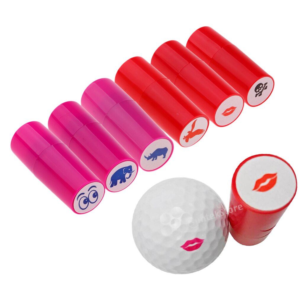 6 stück Farbecht schnell-trocken Golf Ball Stempel... – Grandado