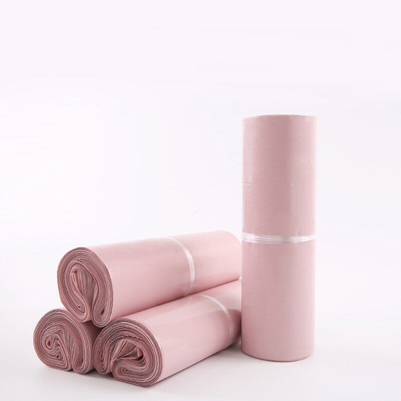 100Pcs Pink Bags Large Plastic Courier Bag Self Se... – Grandado