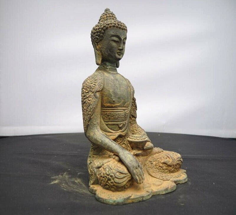 Old tibet buddhism Joss pure bronze sakyamuni Shak... – Grandado