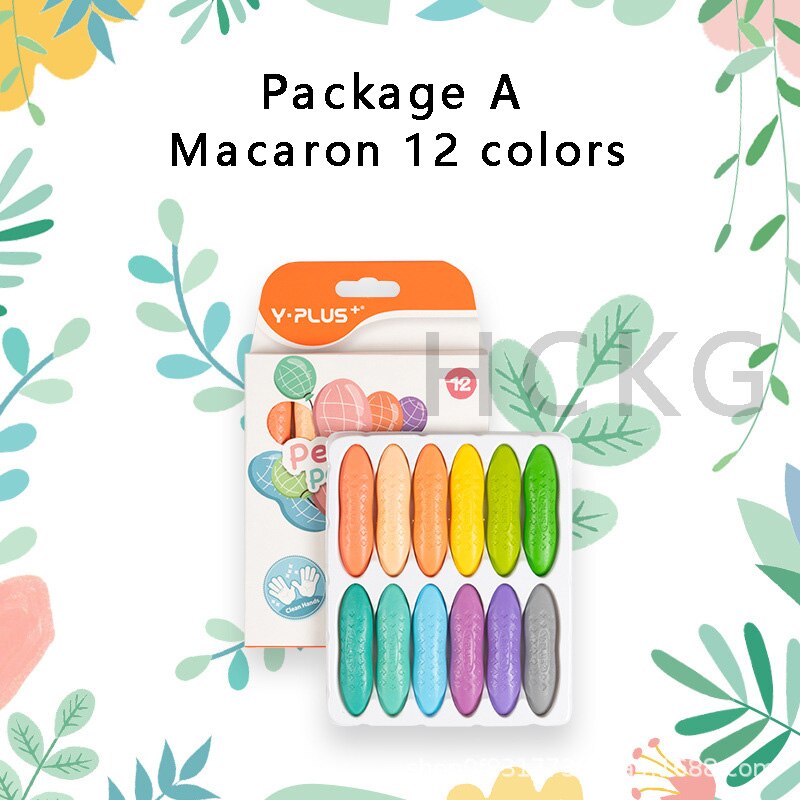 HCKG Macaron Peanut Crayons Markers Not Dirty Hand... – Grandado