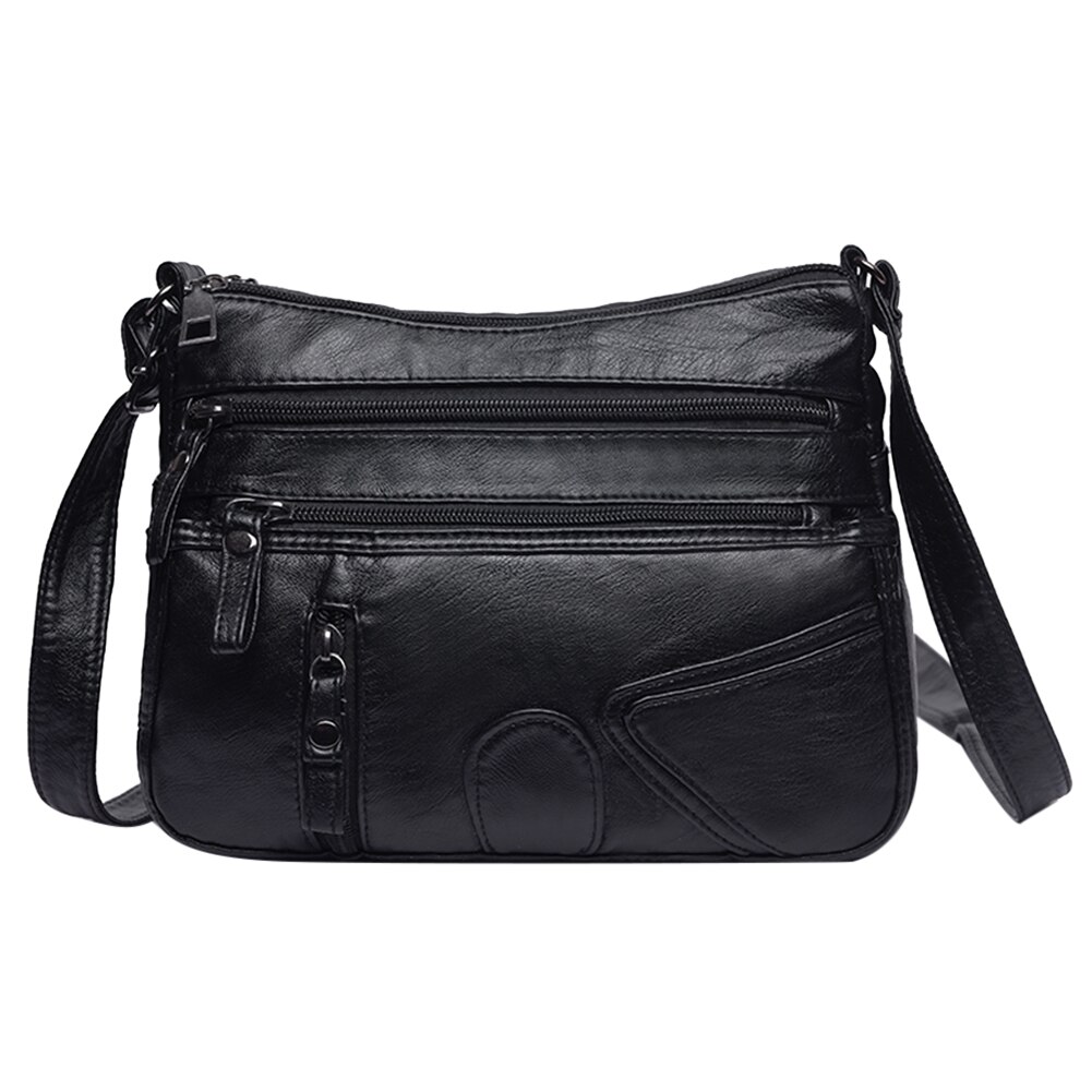 Multi-layer Crossbody Handbags Women Splicing PU L... – Grandado