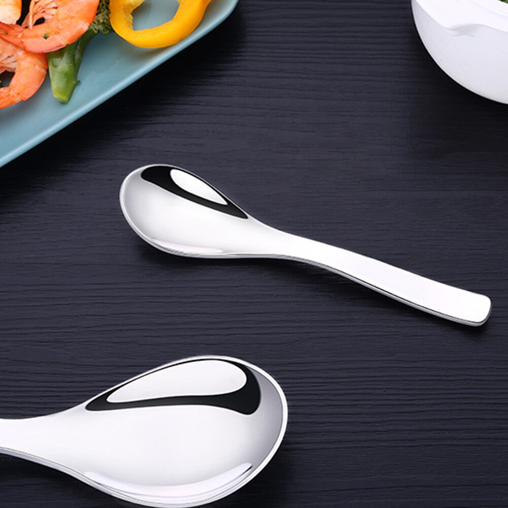 Lightweight Porridge Long Handle Dessert Scoop Smo... – Grandado