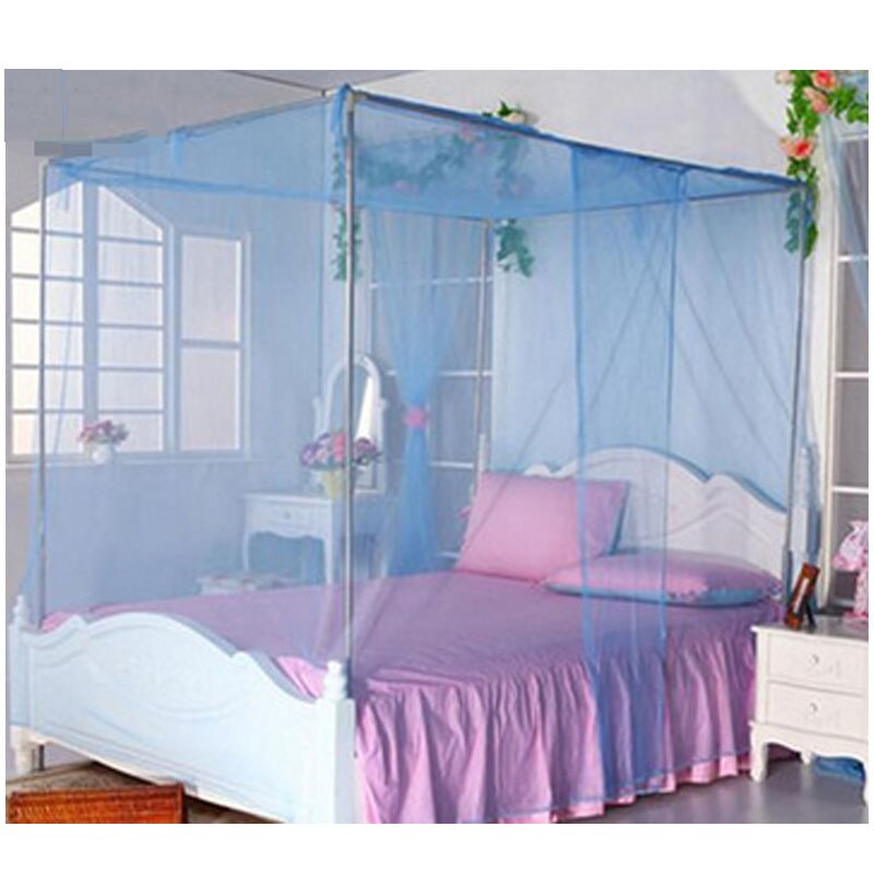 Lace Bed Mosquito Net 4 Corner Post Bed Canopy Pri... – Vicedeal