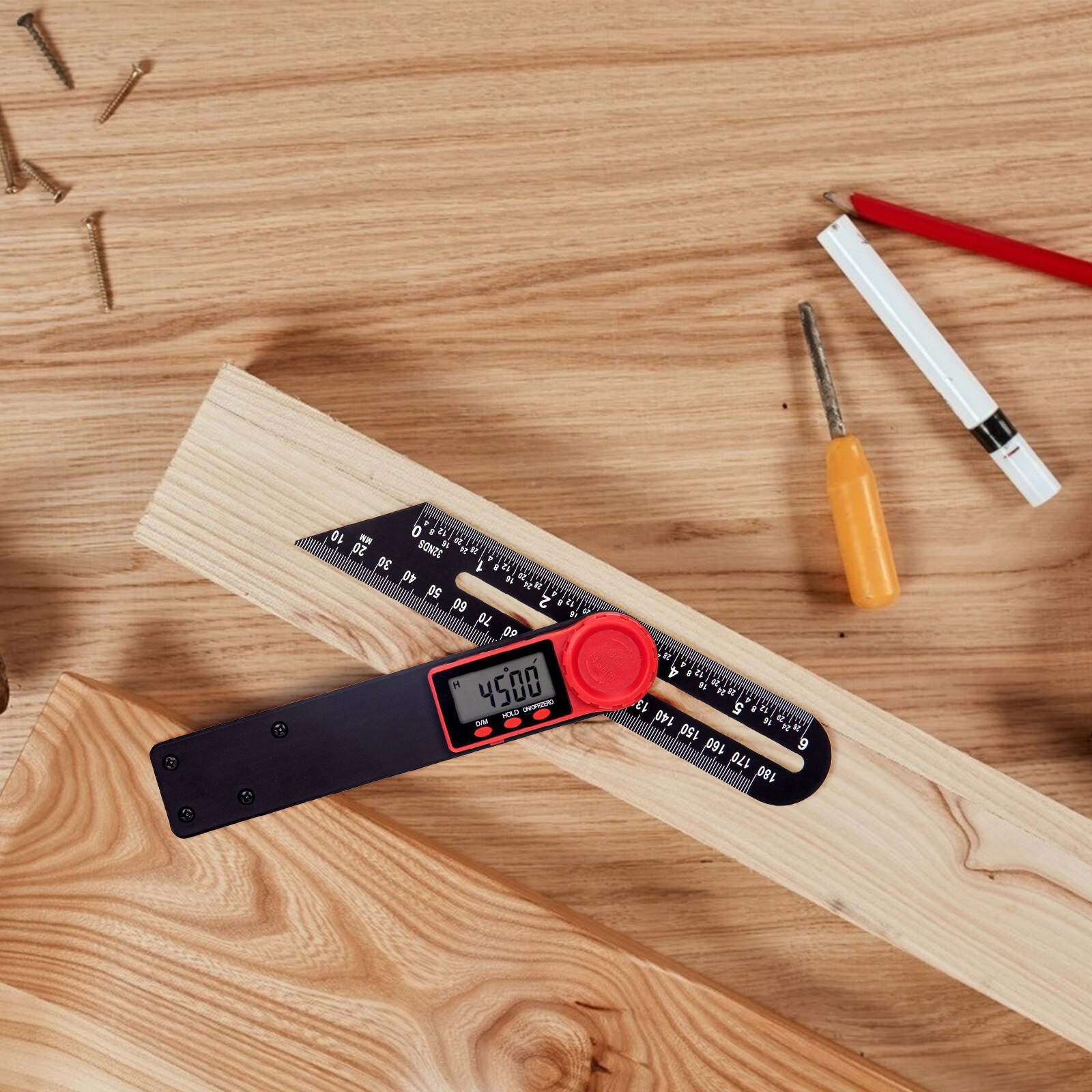 T-shaped Movable Angle Ruler Bevel Protractor Incl... – Grandado