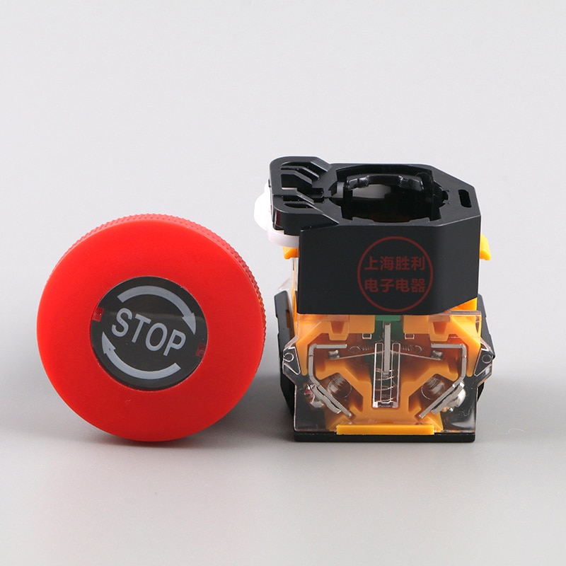 P91 Emergency Stop 10A 380V 22mm Self-Locking head... – Grandado