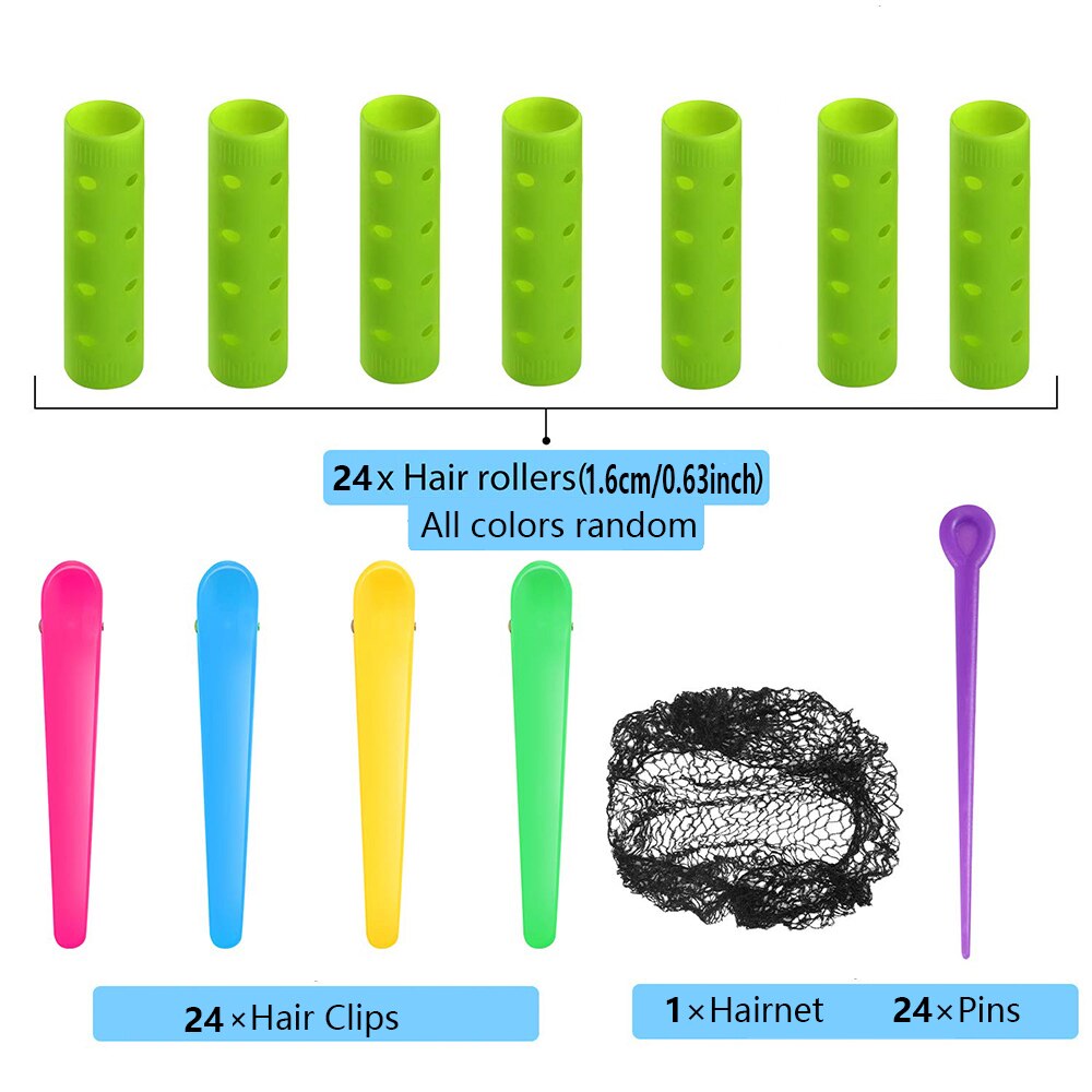 120 Pieces Hair Curlers Roller Set Stackable Rolle... – Vicedeal