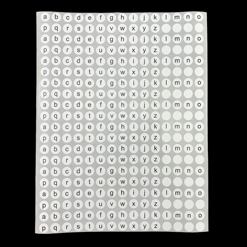 4Pcs 1cm Round Labels Alphabet Digital Adhesive La... – Grandado