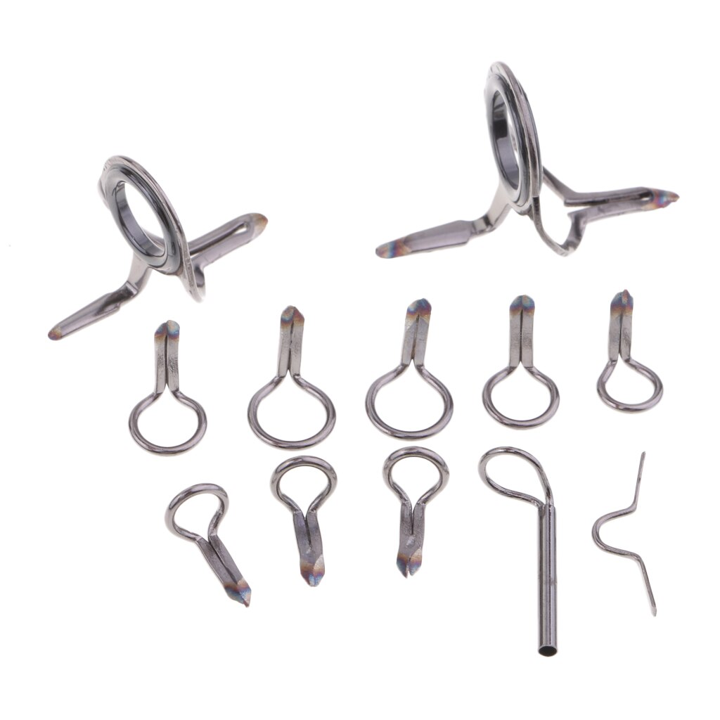 12pc Fly Rod Guide Set Fishing Rod Guide Tip Repai... – Grandado