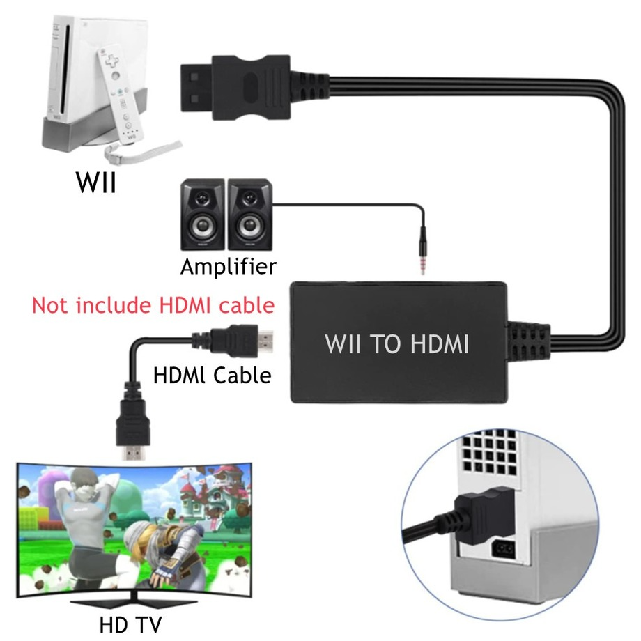 Pzzpss hd 720p/1080p wii - hdmi-yhteensopivuusmuu... – Grandado