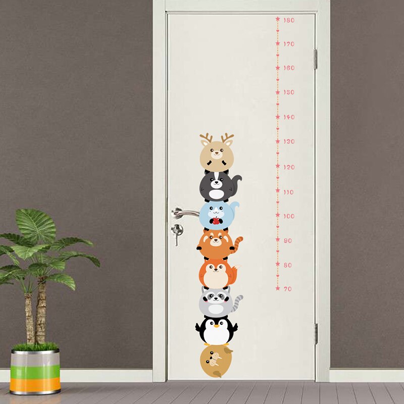 Cartoon Growth Chart Decorative Wall Stickers Kids... – Vicedeal