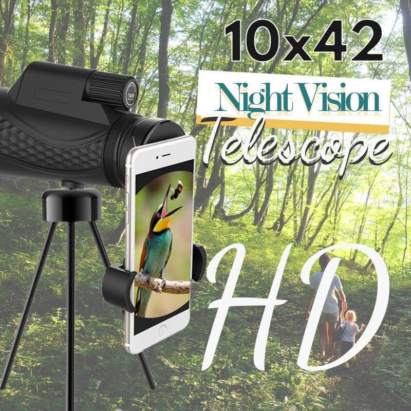 Waterproof 10x42 Night Vision Telescope Super Tele... – Grandado