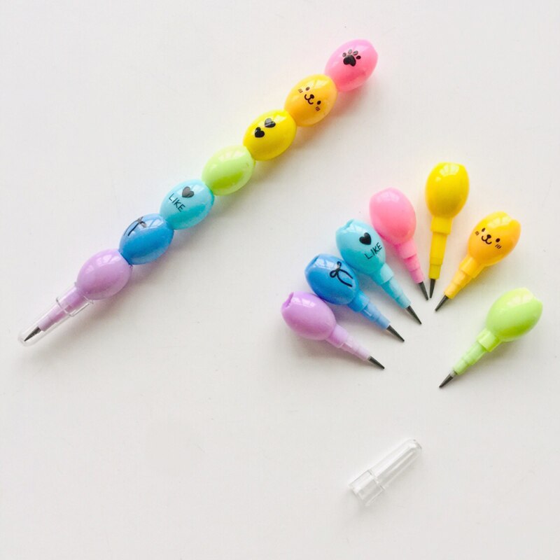 2pcs/Set Candy Colorful Beans Multi Leads Pencil W... – Vicedeal