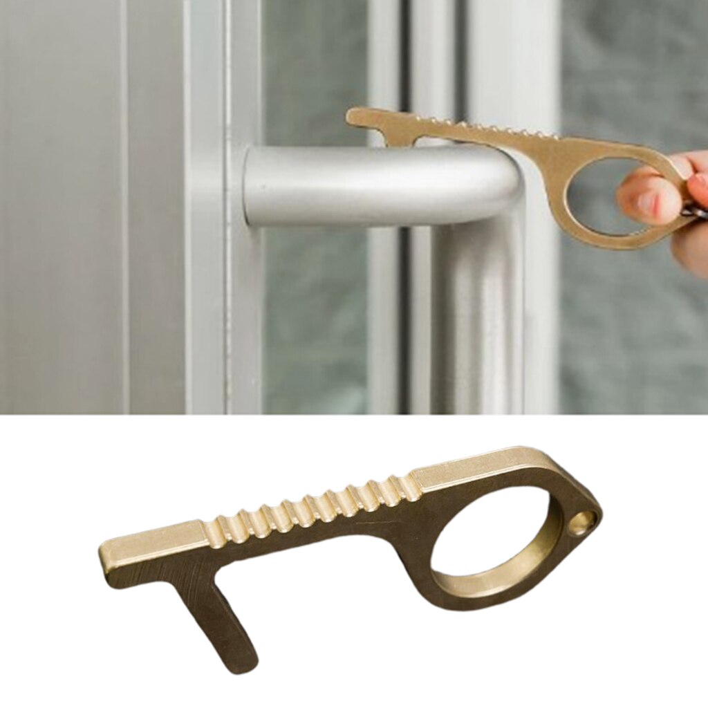 Non Contact Safety Antimicrobial Brass Door Opener... – Grandado