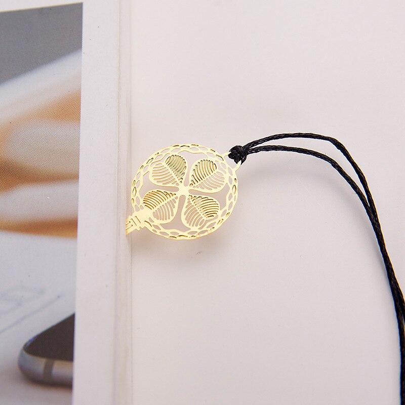 4 Pcs/Lot Metal Leaves Bookmarks For Books Cute Ho... – Grandado