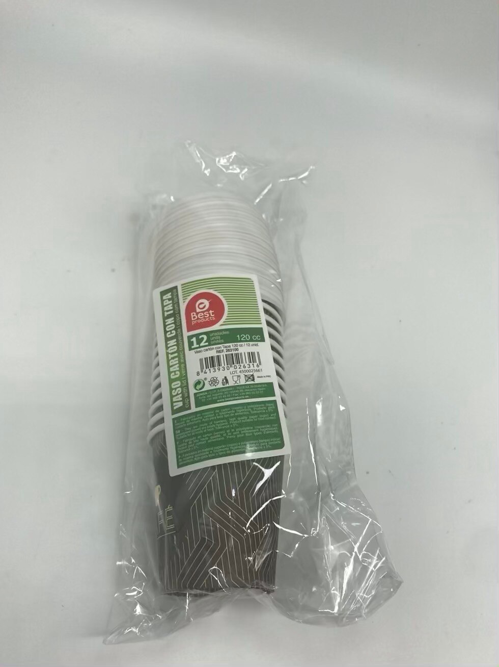 Cardboard cup with single use lid 220 to 250 cl. P... – Grandado