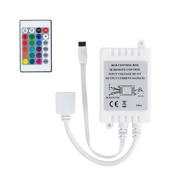 Controller Rgb Led Strips 12V Ir Controller 24 Wat... – Vicedeal