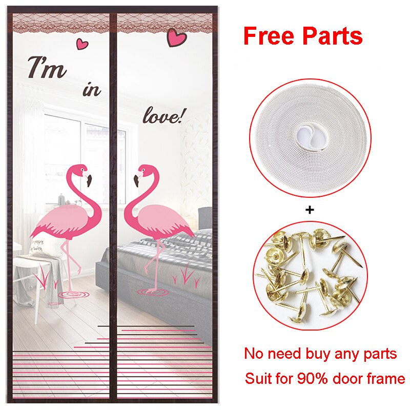 Flamingo Magnetic Bug Screen Door Mesh Fly Mosquit... – Vicedeal