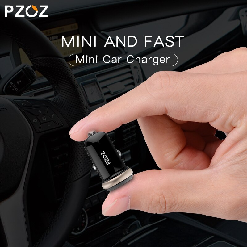 Pzoz Mini Usb Autolader Dual Usb 3.1A Opladen Mobi... – Vicedeal