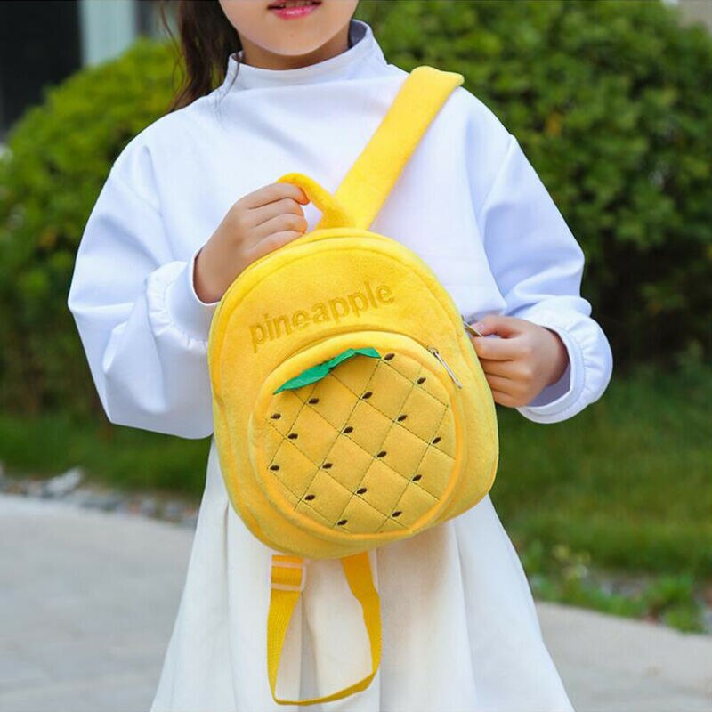 Plush Baby Strawberry Fruits Soft Backpack Cartoon... – Grandado