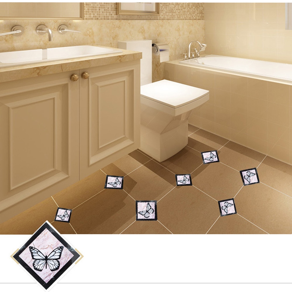 12pcs Diagonal Seam Stickers Butterfly Marble DIY ... – Vicedeal