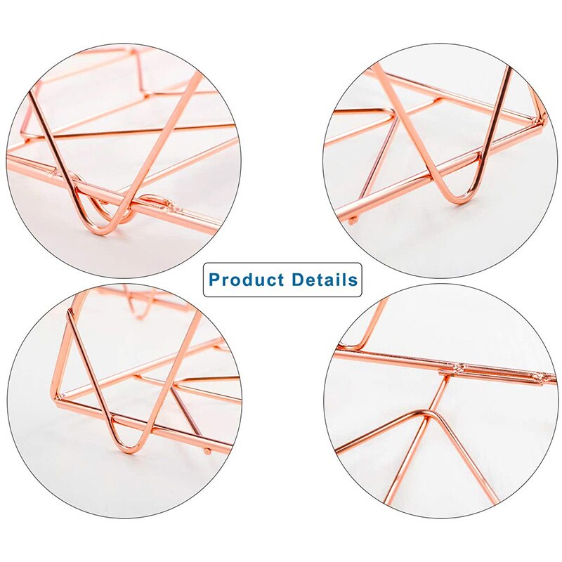 2 Packs Stackable Horizontal Metal File Letter Tra... – Vicedeal