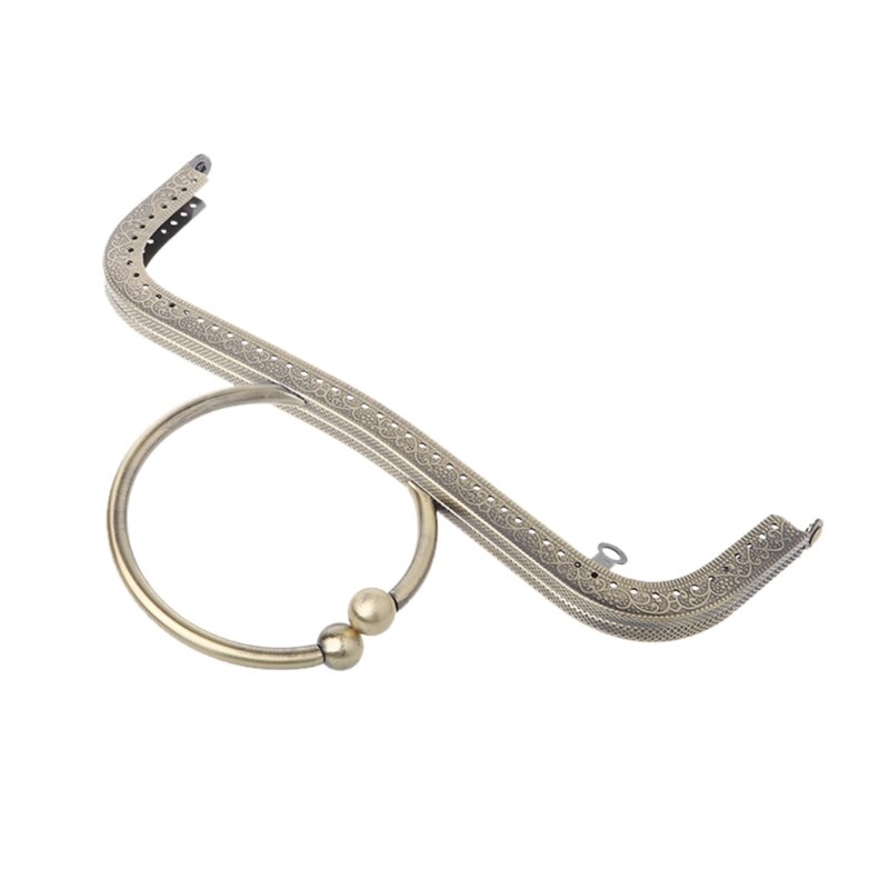 20cm Metal Square Flower Purse Bag Clasp Lock Clip... – Grandado