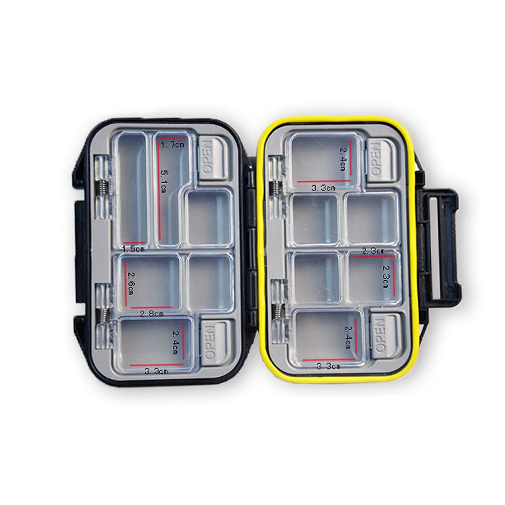 12 Compartments Plastic Fishing Box Bait Two-color... – Vicedeal
