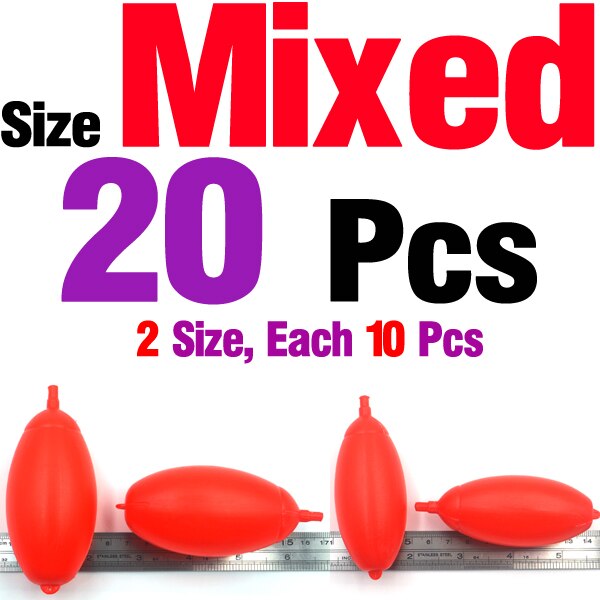 MNFT 20Pcs/Lot Plastic Red Fishing Floats Ball Boi... – Grandado
