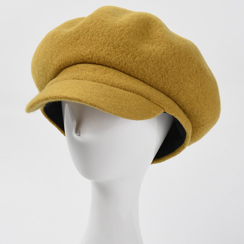 Retro Hats For Women Autumn Winter Solid Color Oct... – Grandado