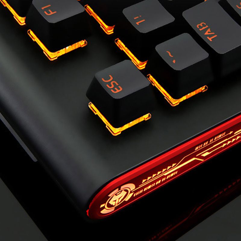 Wired USB RGB Gaming Keyboard LED Backlit Aluminum... – Vicedeal