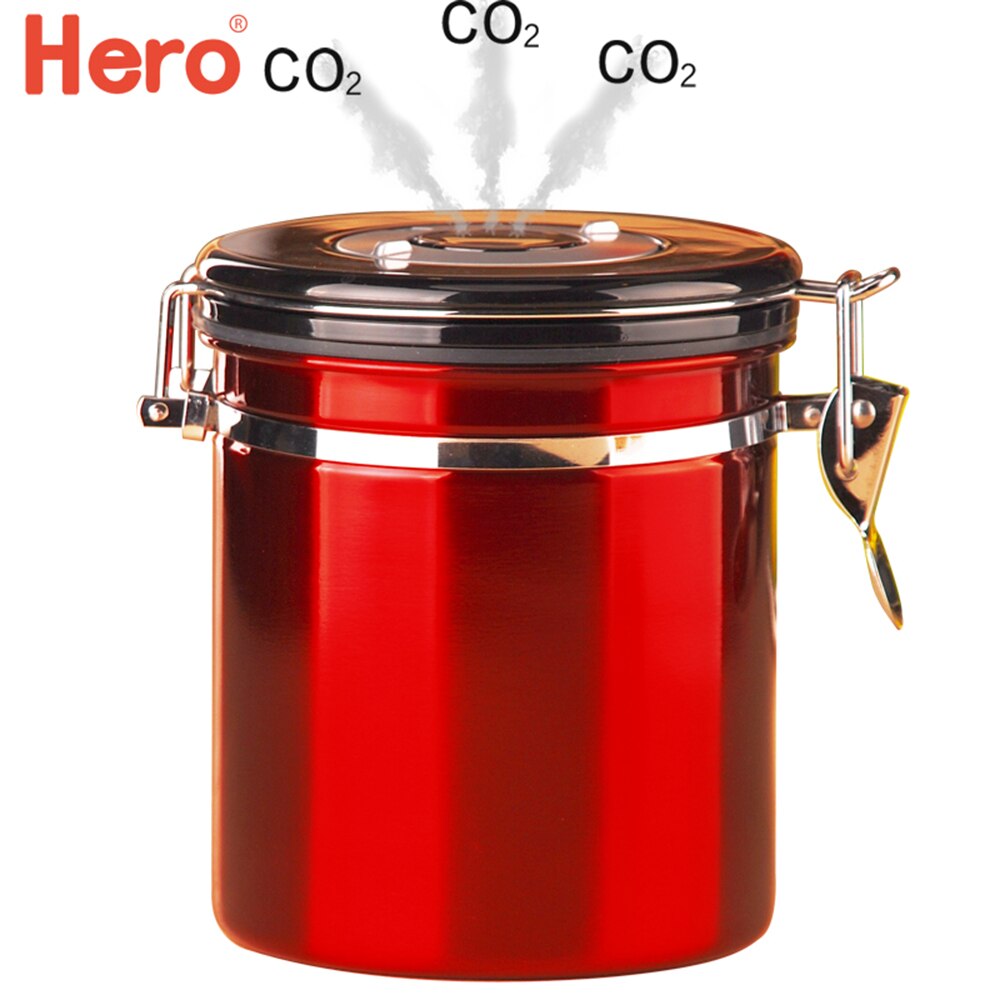 Kitchen Jar Stainless Steel Coffee Beans Sealing T... – Vicedeal